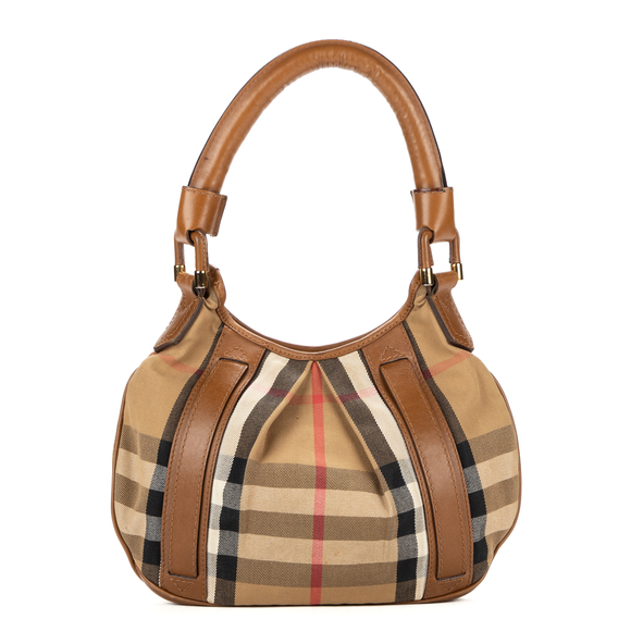 Burberry | Bags | Burberry Hobo In Brown Nova Check Canvas | Poshmark